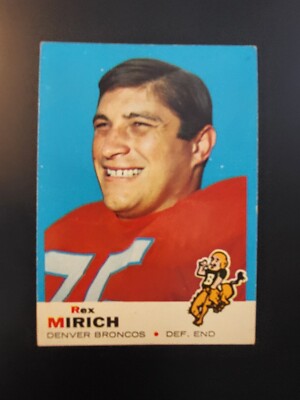 1969 TOPPS Rex Mirich football card #49 | eBay