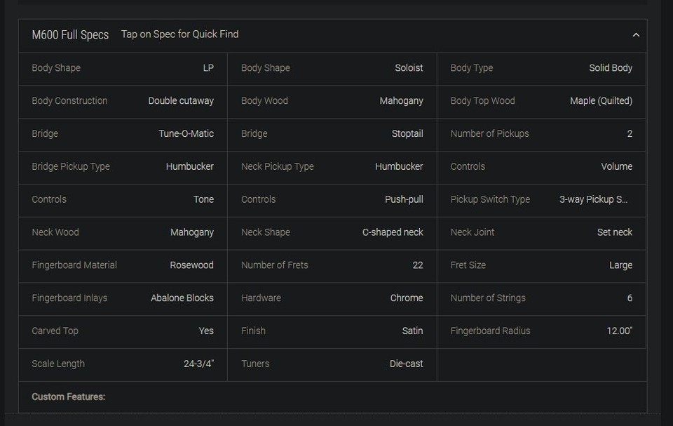 Cort M600 M Series Double Cutaway HH with Flame Maple Top 2002 - Cherry ...