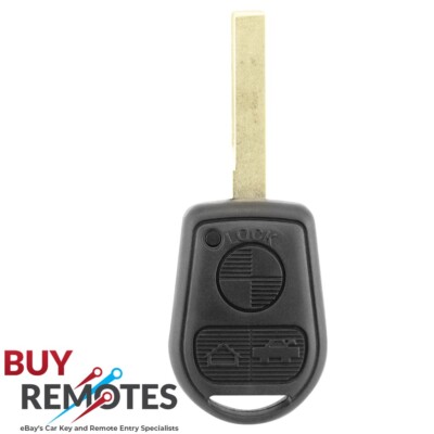 BMW 3 Button Replacement Car Key HU92 Blade suits E36/38/39/46, M3, X3 ...