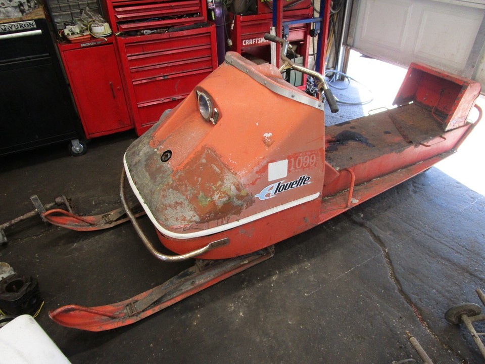 Vintage 69 Alouette GT Snowmobile Skis | eBay