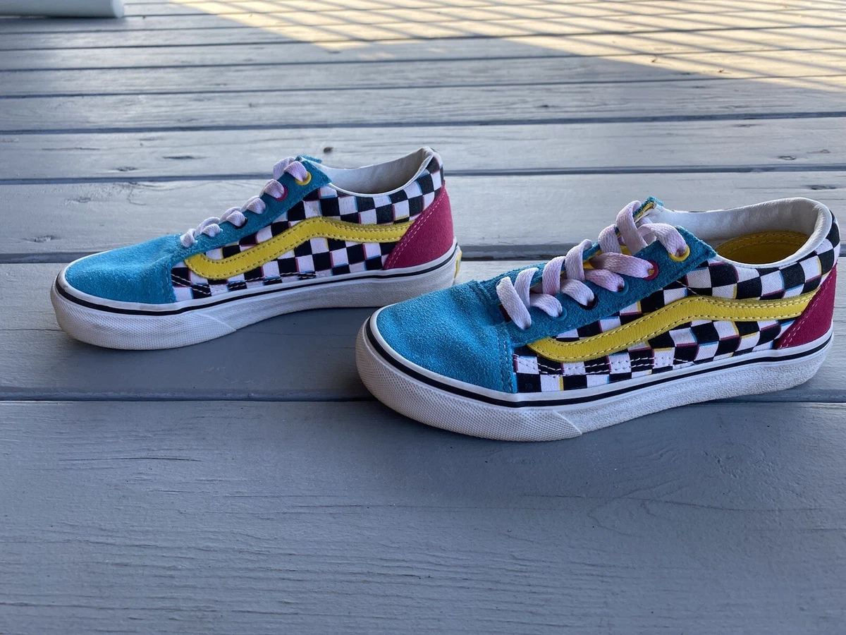 discount online Kid’s Vans Old Skool Crazy Checks Sneakers