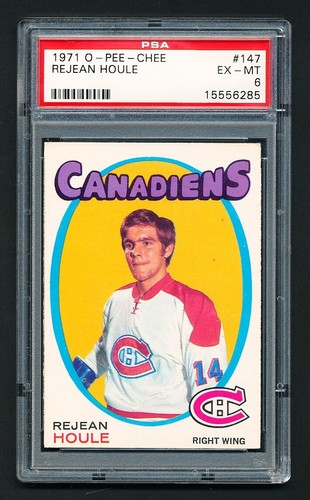 1971 OPC HOCKEY 147 REJEAN HOULE PSA 6 EX-MINT CANADIENS | eBay
