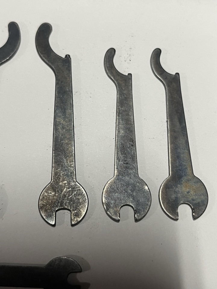 12 Specialty Spanner Wrenches Starrett Micrometer, Sewing Machine ...