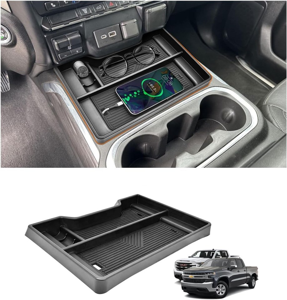 Car Center Console Organizer Tray Box for 2019-2022 Chevy Silverado ...