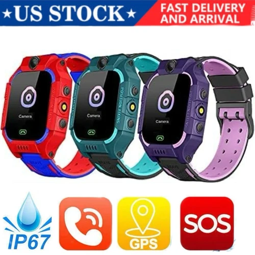 Kids Smart Watch Sim Card Call Tracker GPS Waterproof Watch For Boys ...