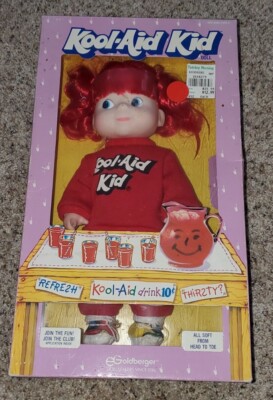 Vintage 1988 Kool-Aid Kid 12" Doll with Red Hair & Red Shirt in ...
