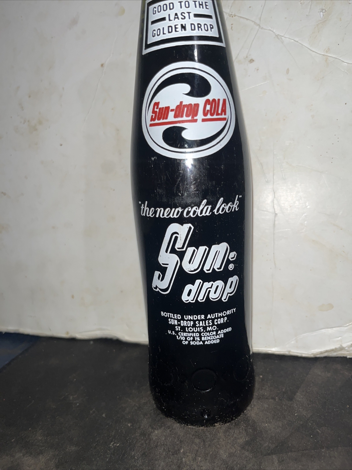 Full 9 Oz. Sundrop Golden Cola Green Soda Bottle, ST. Louis MO. | eBay