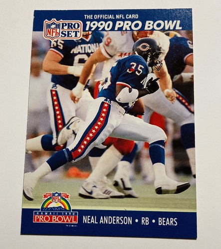 1990 Pro Set Neal Anderson Chicago Bears #380 Football Card Tc4 | eBay