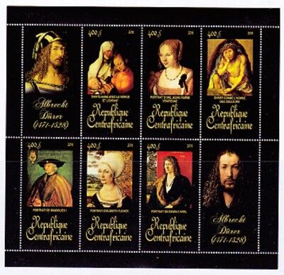 Central African Rep - 2011 - 2 s/s - Albrecht Durer - #1671-2 cv 19.50 ...