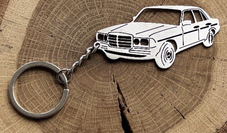 Keychain Mercedes w123 Key ring high quality stainless steel 1,5mm | eBay