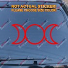 Triple Moon Symbol Decal Sticker Car Vinyl Pagan Wiccan Goddess pick ...