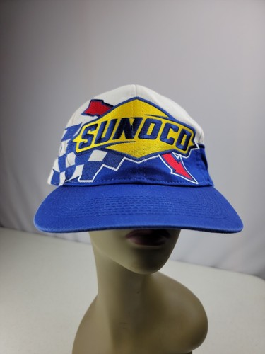 Vintage 90s Nascar Racing Sunoco Gasoline Big Logo Snapback Hat | eBay