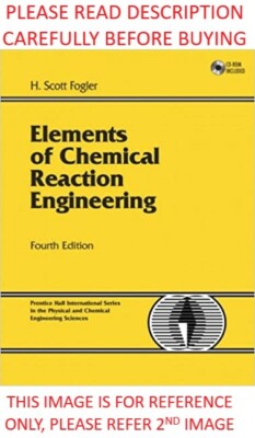 Elements of Chemical Reaction Engineering by Fogler 4th International ...
