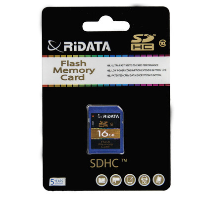 Ridata (Ritek) SD 16GB Class 10 SDHC Flash Memory Card | eBay Australia