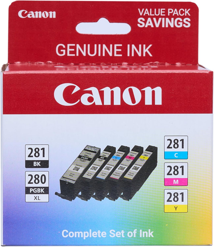 Canon PGI-280XL/CLI-281 5 Color Pack Compatible to TR8520, TR7520 ...