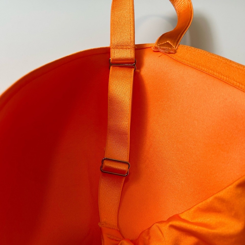 Savage X Fenty Womens Neon Orange Full Coverage Bra Size 40G Solid 4 ...