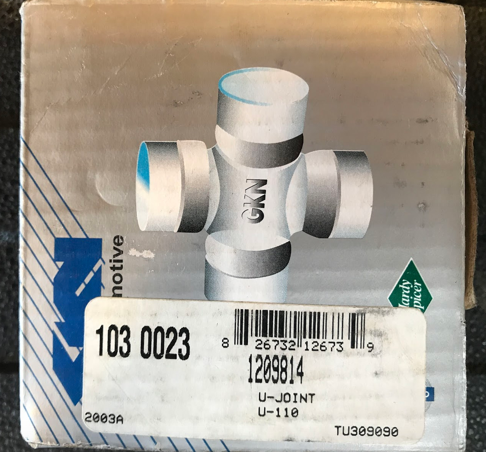 GKN Universal Joint - U110 / 1209814 -For Jaguar, Land Rover & Volvo ...