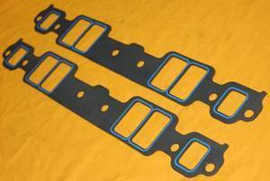 Fel Pro Sbc aluminum intake gaskets 1205 Port Small Block Chevy Gasket ...