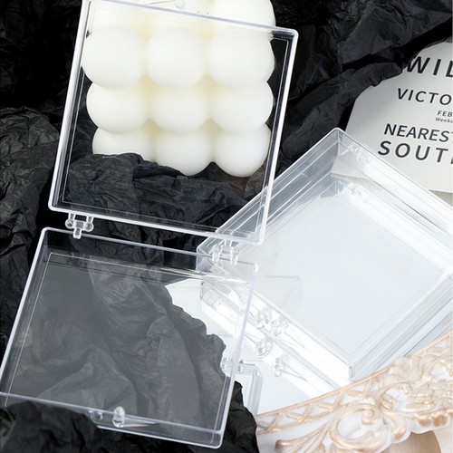 Clear Dustproof Square Fake Nails Display Storage Box Container Nail ...