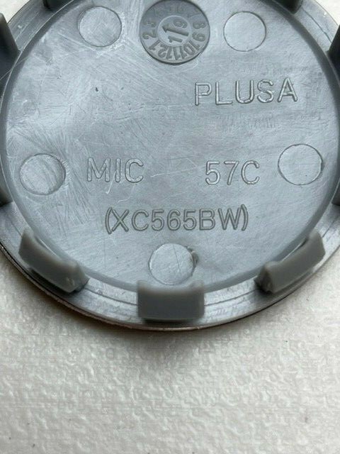 Set Of 4 MSW by OZ Center Caps Wheel Hub Covers XC565BW Good Clips for ...