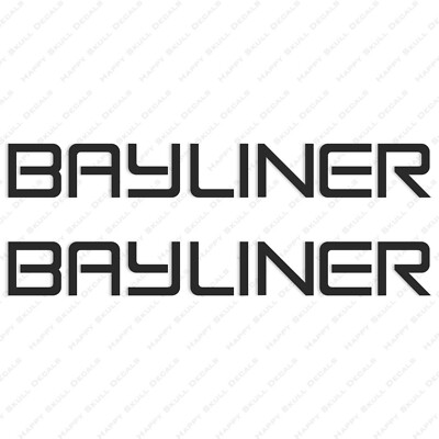 BAYLINER BOATS LOGO DECALS STICKERS Set of 2 24" LONG | eBay