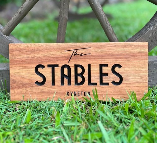 Rustic Timber House Sign 60cm - Custom Hand Created & Carved ...