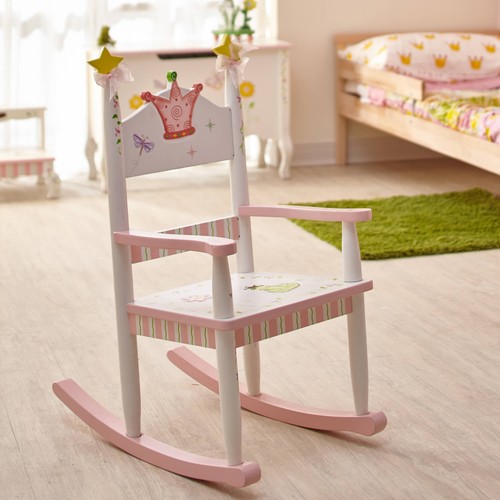 Fantasy Fields Kids Princess Frog Wood Finish Bedroom Outdoor Rocking ...
