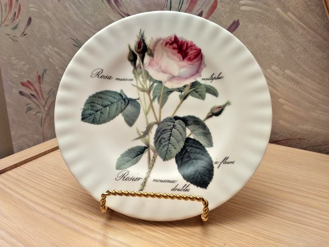 Roy Kirkham Fine Bone China Porcelain "Redoute Roses" Dessert Plate 8 ...