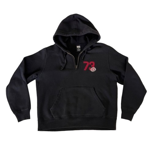 Roots 73 Half-Zip Vintage Hoodie Pullover Sweatshirt with Front Pocket ...