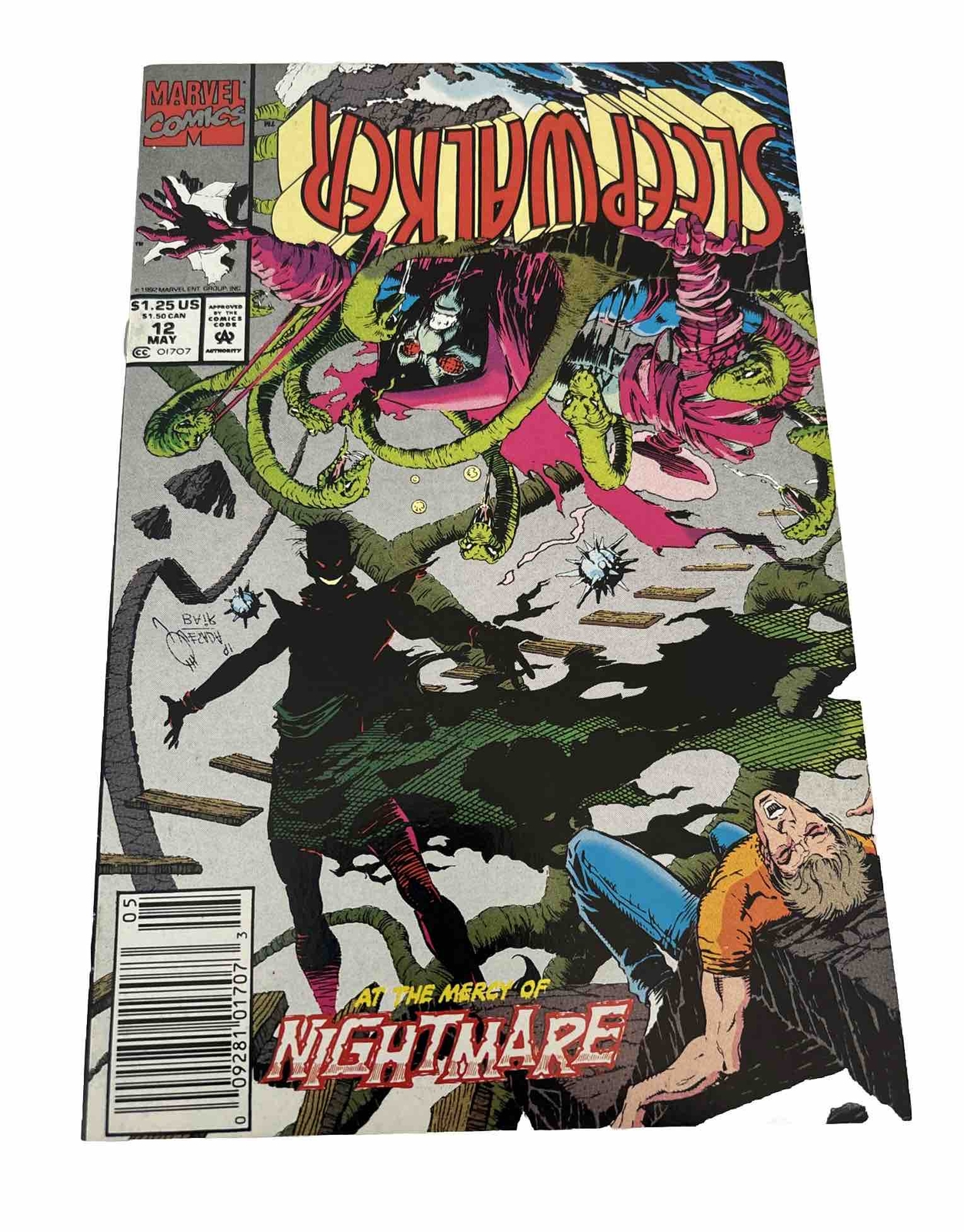 SLEEPWALKER#12 (1992) MARVEL COMICS AT THE MERCY OF NIGHTMARE VF (box1 ...
