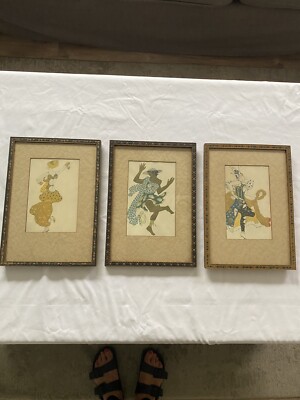 Leon Bakst Art In Original 1920’s Wood Frames Set Of Three | eBay