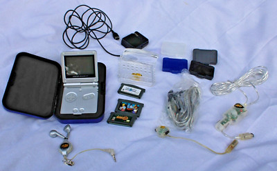 GameBoy Advance SP Mad Catz Bundle with Accesories, Chargers, & Games ...