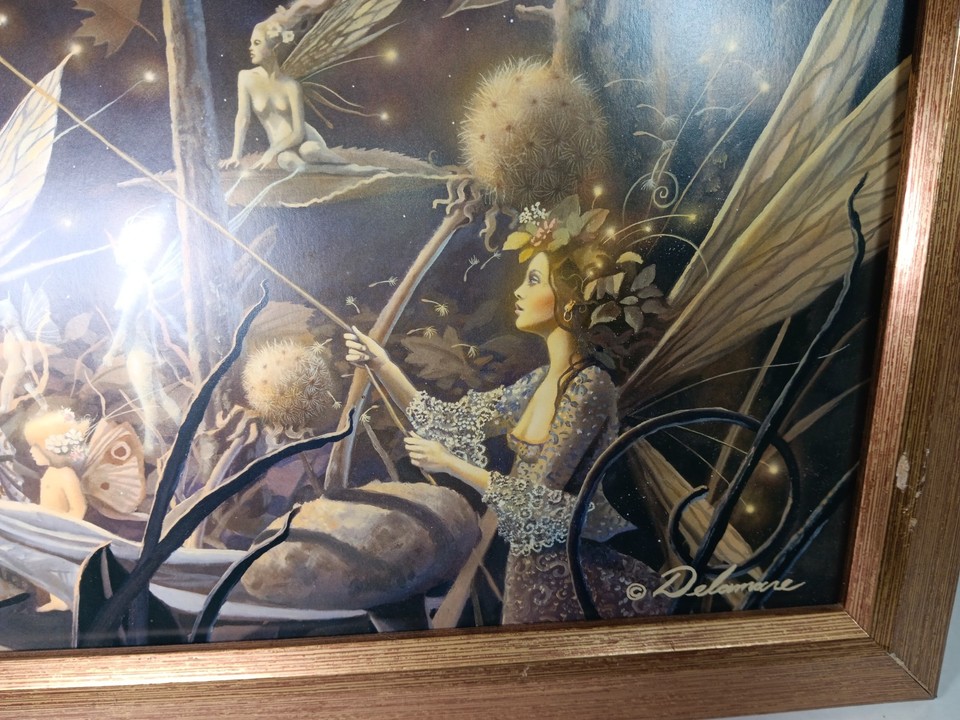 Rare Fall Fairy Procession David Delamare Framed Art Print | eBay