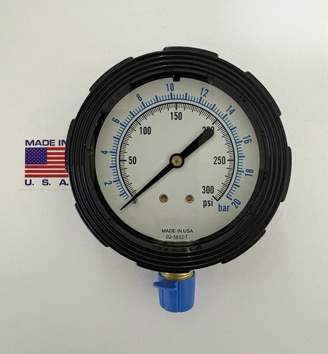 TA H-2016-01 Gauge with Rubber Boot SGP114516 0-300 PSI tire pressure ...