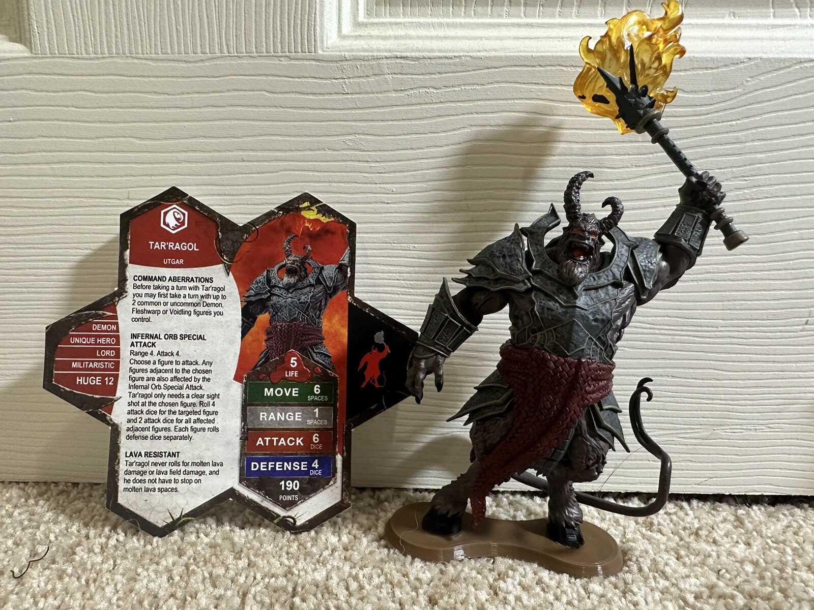 Heroscape “Tar’ragol” Custom Utgar Demon Lord Figure & Card | eBay