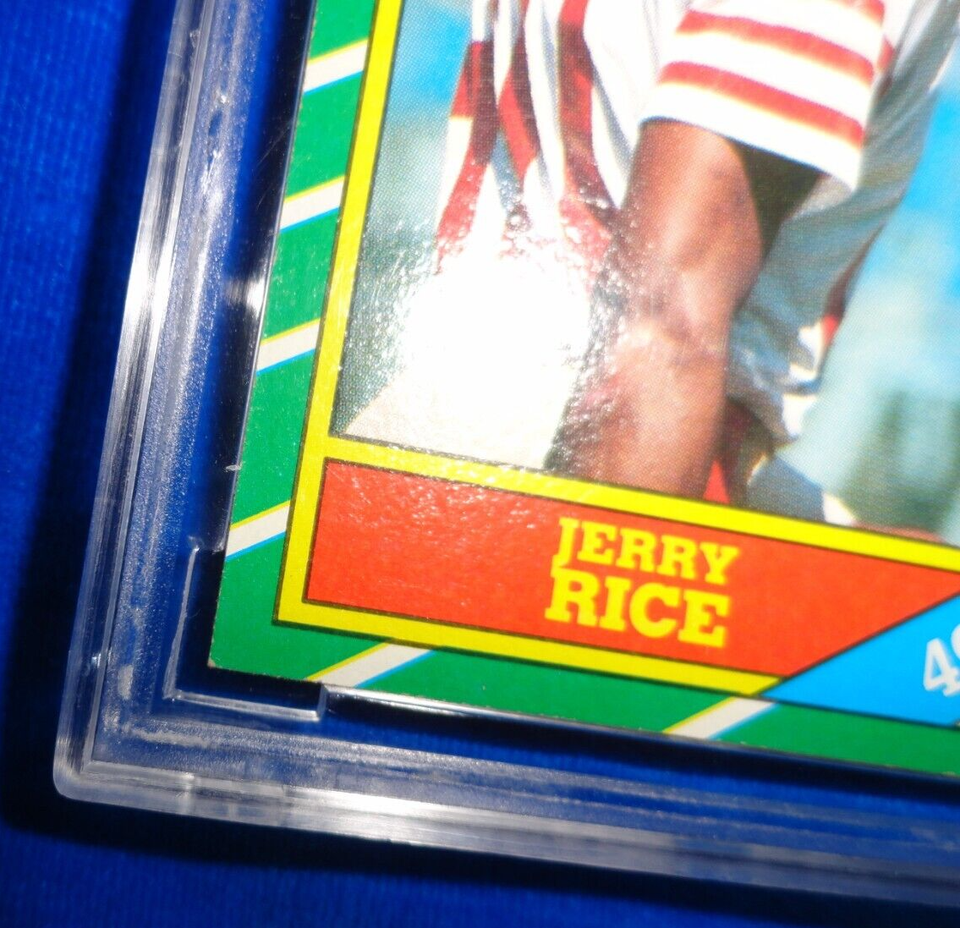 1986 Topps Football Jerry Rice Rookie Card #161 BCCG 10 Mint & Centered ...