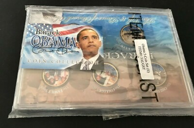 BARACK OBAMA *Life & Times* 24K Gold Plated Statehood Hawaii Quarter 5 ...