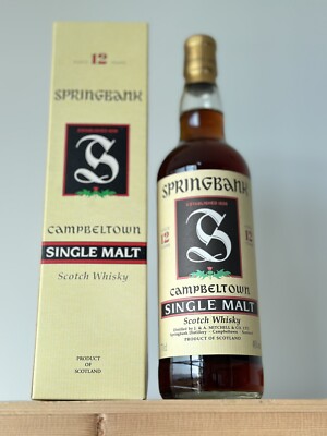 Springbank 12 y.o. (mid ´90s) green thistle (Dark!) 46% 70cl, Original ...