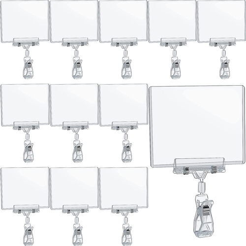 20 Pieces Rotating Clip Pop Swivel Sign Rotatable Holding Clamp Sign ...