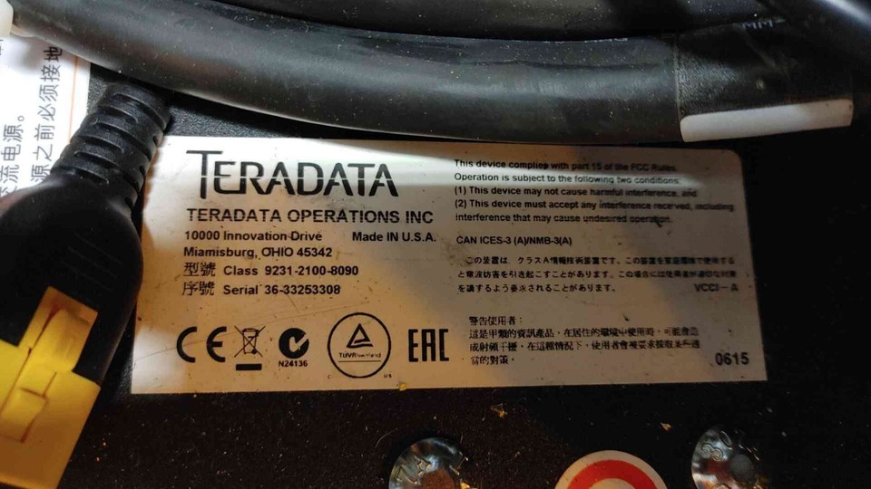 42U TeraData Fully Enclosed Rolling Server Rack Cabinet 36-33253308 | eBay