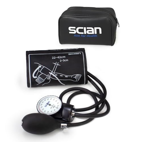 SCIAN Aneroid Sphygmomanometer Manual Blood Pressure Cuff D-Ring ...