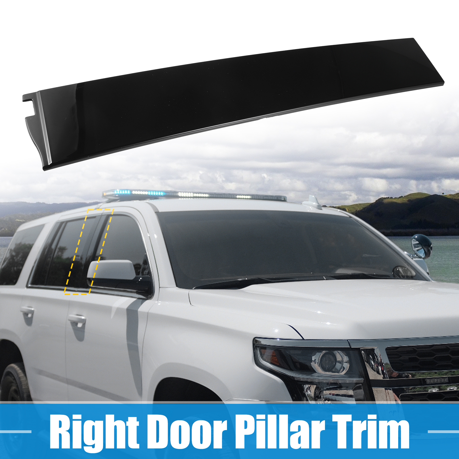 Door B Pillar Trim Panel Right Windshield Outer for Cadillac for Chevy ...