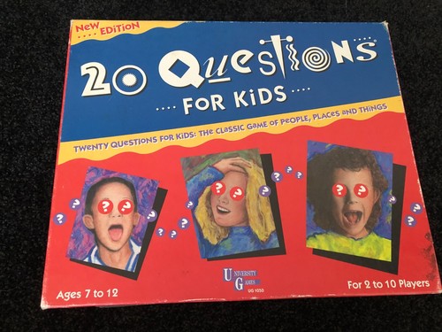 20 Questions for kids 1989 University Press Games | eBay