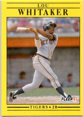 1991 Fleer - #357 Lou Whitaker | eBay