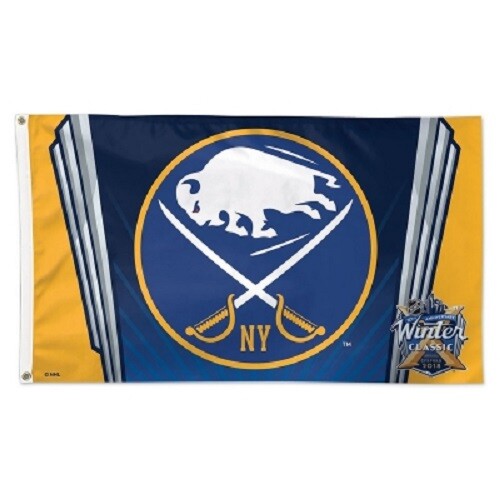 NHL Buffalo Sabres Wincraft 3' X 5' Deluxe Flag w/ Metal Grommets NEW ...