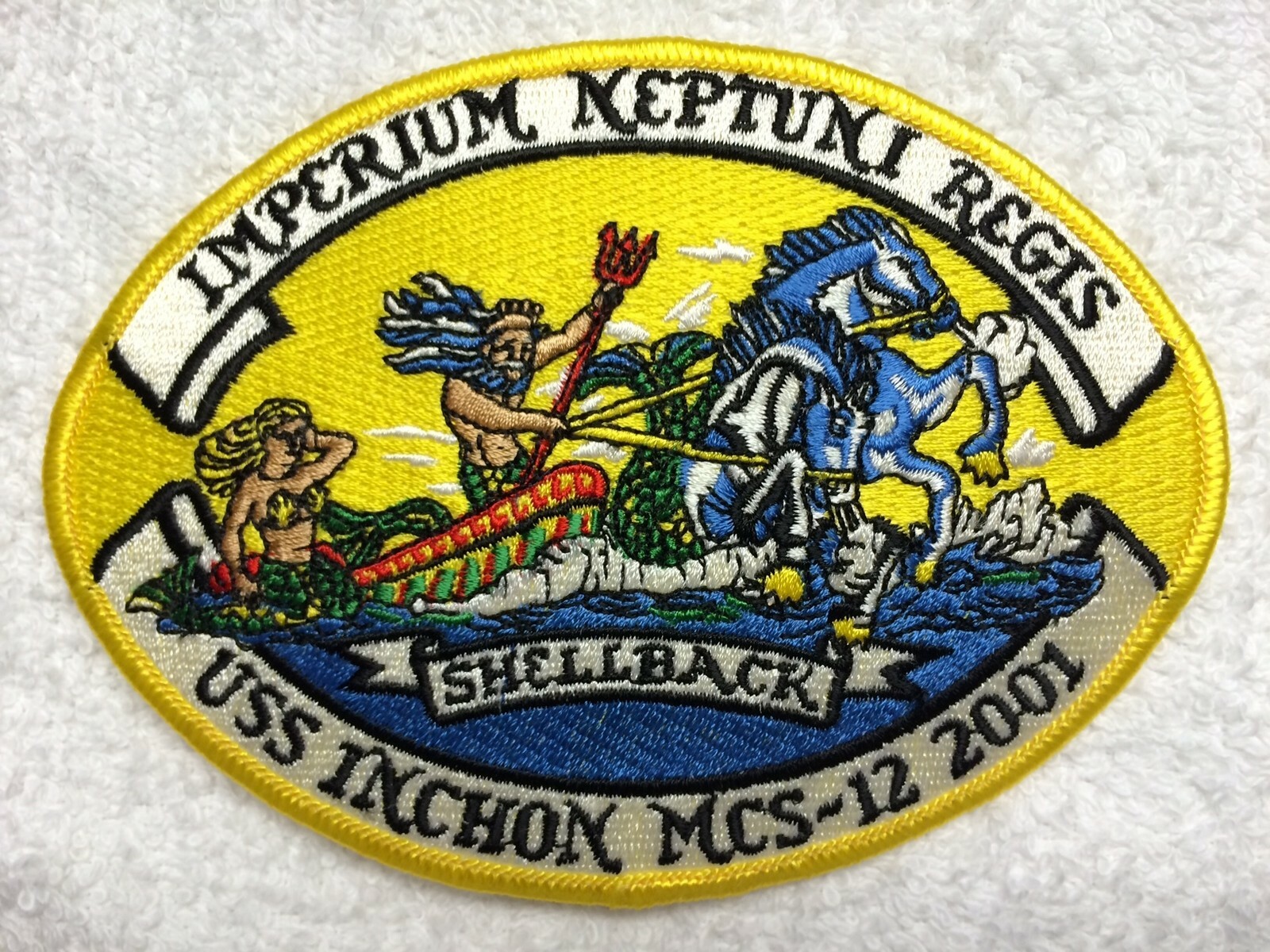 Patch of USS INCHON (MCS 12) Shellback | eBay