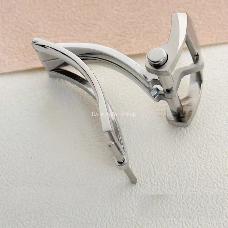 Breitling Brushed Silver Deployant Deployment Folding Buckle Clasp 20mm ...