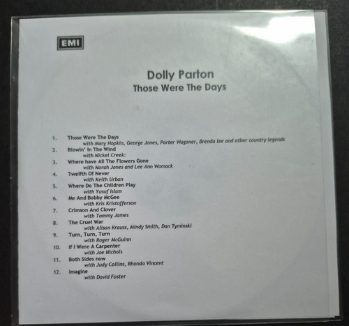 Dolly Parton - Those Were The Days - CD Promo | eBay UK