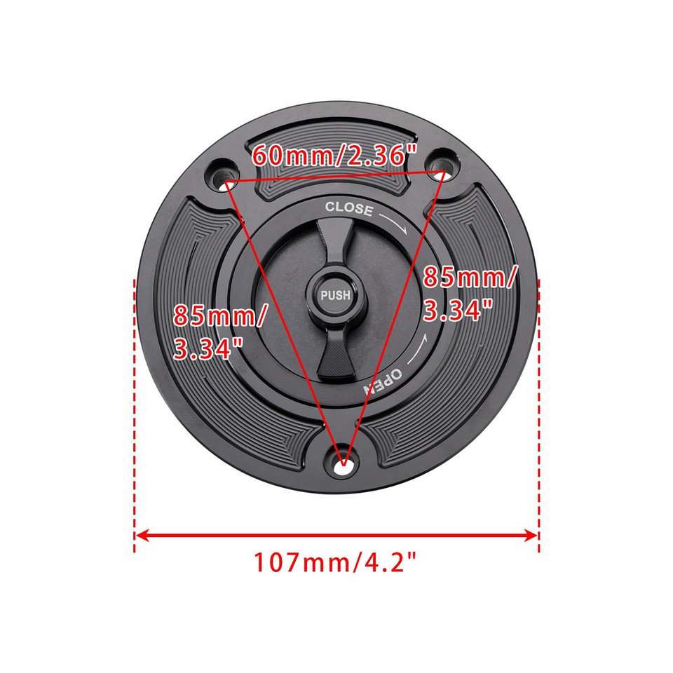 Quick Release Fuel Gas Tank Cap For Suzuki GSXR 600 GSX-R 750 1000 2004 ...