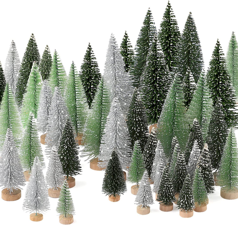 30Pcs Christmas Decorations Mini Christmas Trees, Artificial Christmas ...